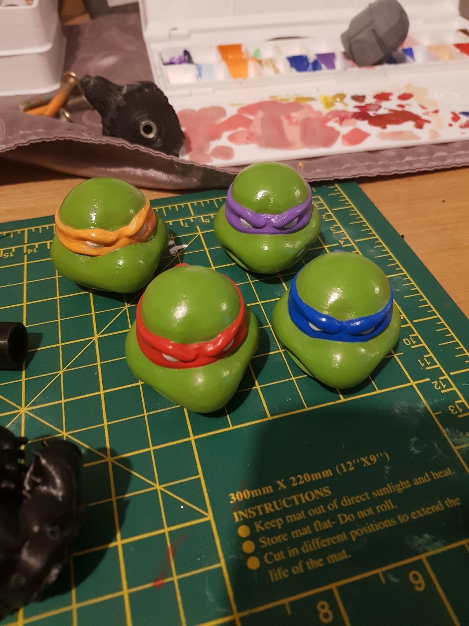 TMNT Head Action Figure 3D model 3D printable | CGTrader
