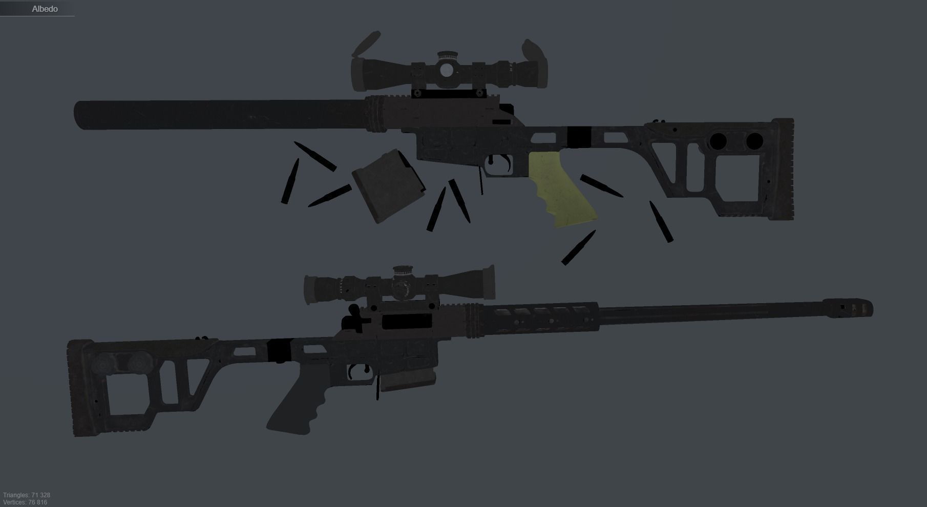 3D model DVL-10 sniper rifle VR / AR / low-poly | CGTrader