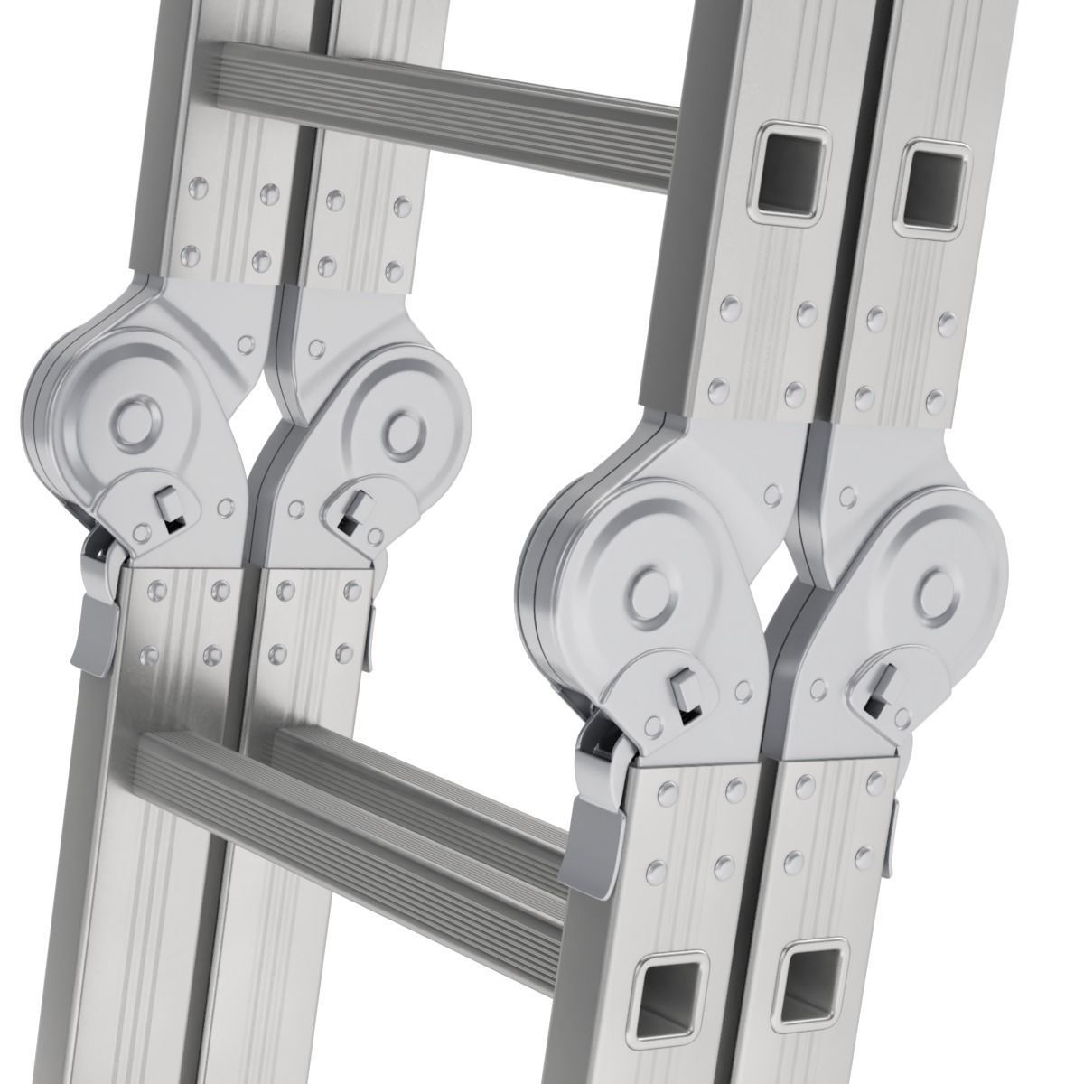 Multifunctional Aluminium Ladder 3D model rigged | CGTrader