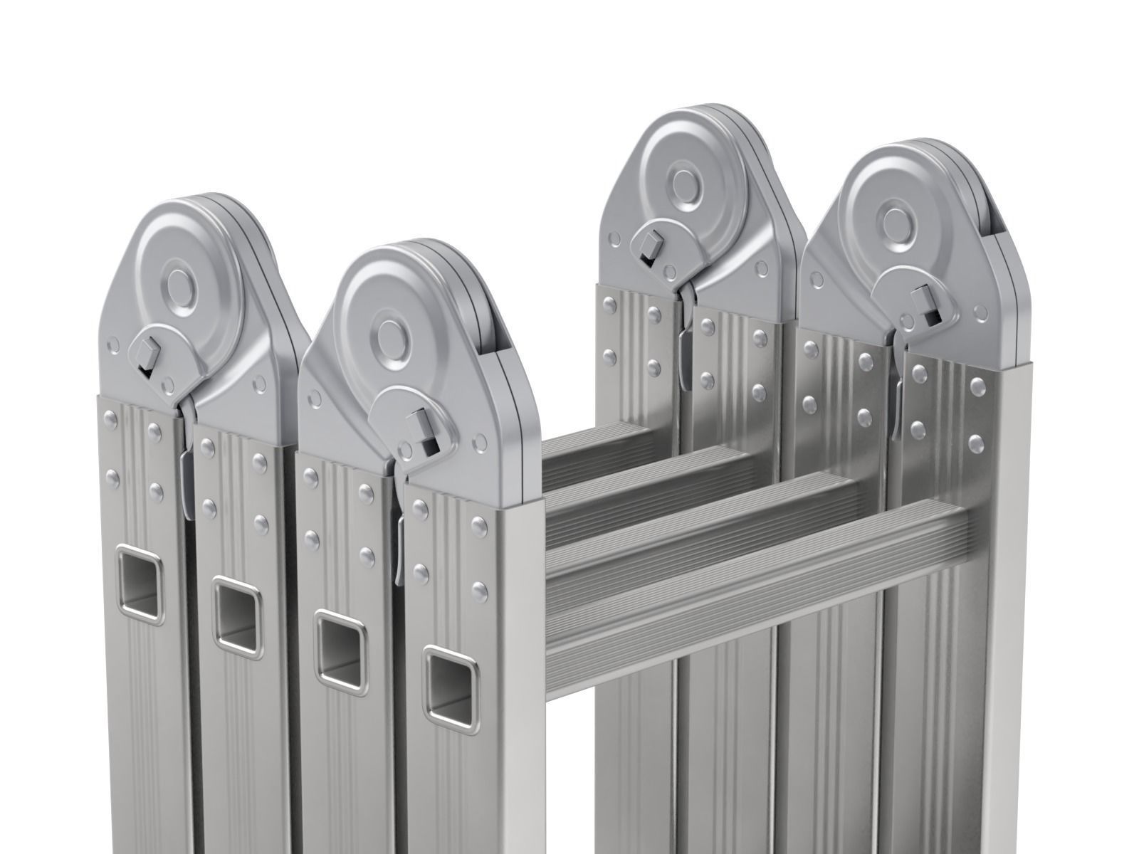 Multifunctional Aluminium Ladder 3D model rigged | CGTrader