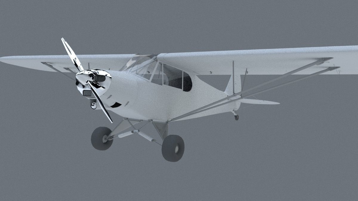 Piper PA-18 Super Cub 3D model | CGTrader