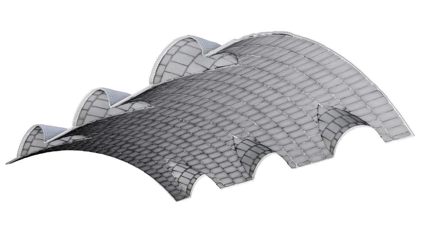 Vaulted ceiling 3D model | CGTrader