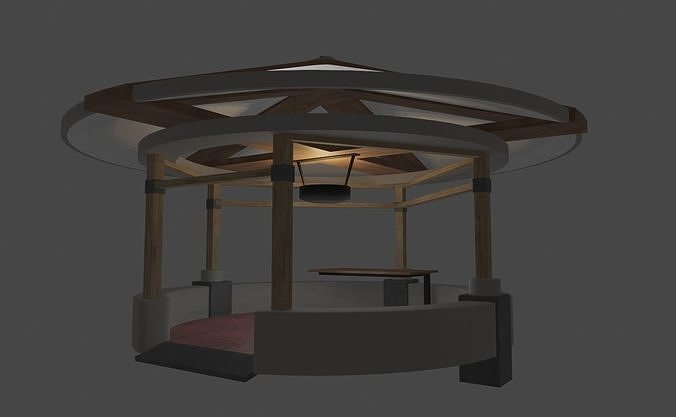 Hut modern free VR / AR / low-poly 3D model | CGTrader