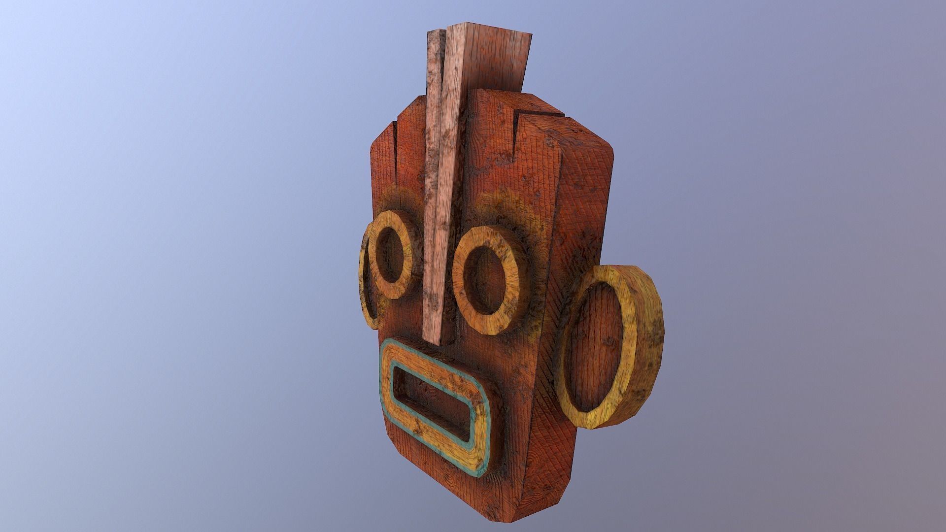 3D model Low Poly Tiki Mask VR / AR / low-poly | CGTrader
