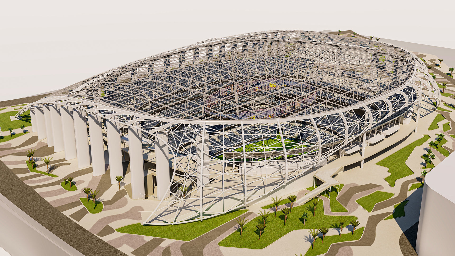 3D model SoFi Stadium California USA VR / AR / low-poly | CGTrader