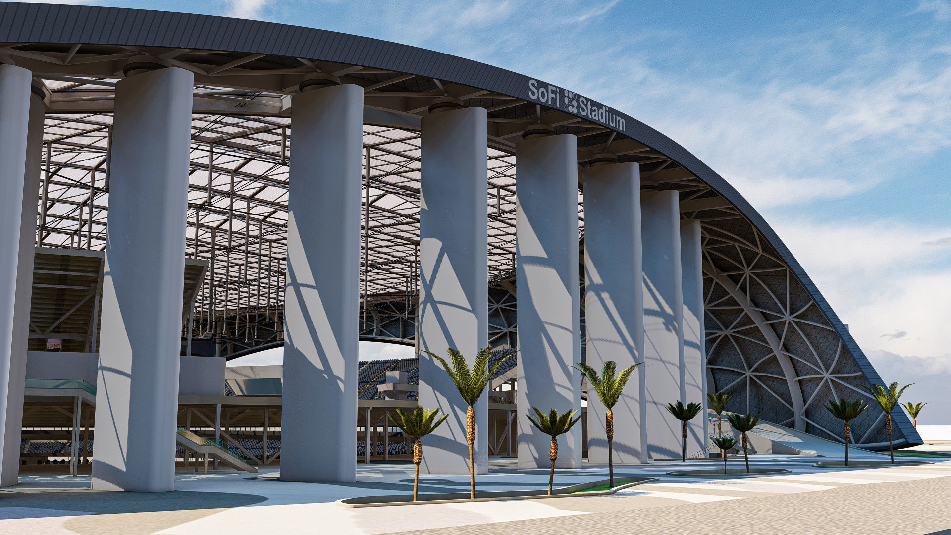 3D model SoFi Stadium California USA VR / AR / low-poly | CGTrader