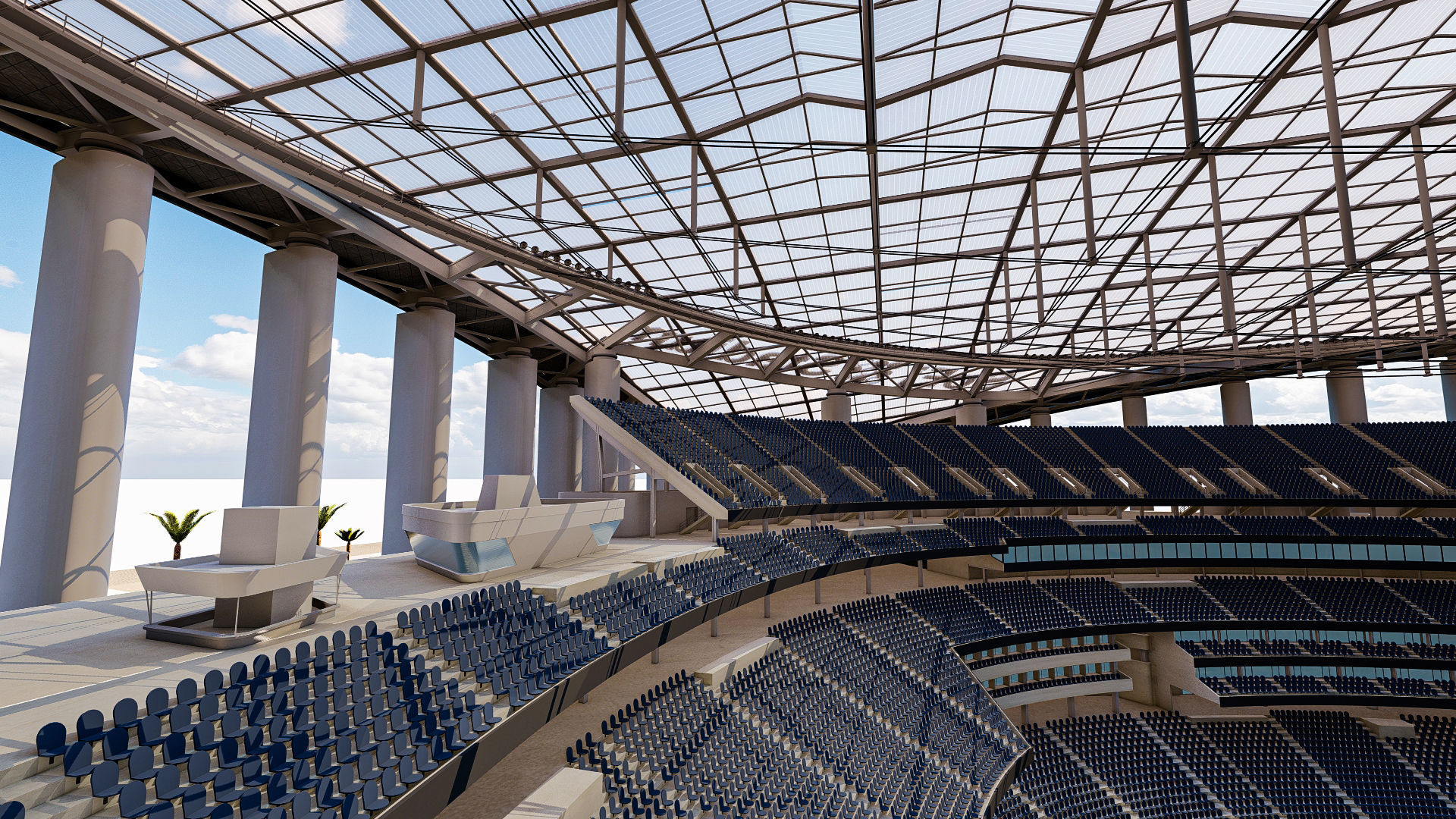 3D model SoFi Stadium California USA VR / AR / low-poly | CGTrader
