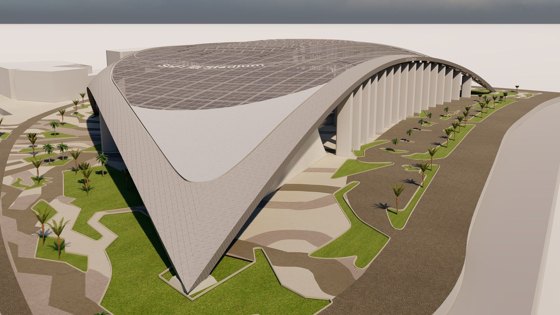 3D model SoFi Stadium California USA VR / AR / low-poly | CGTrader