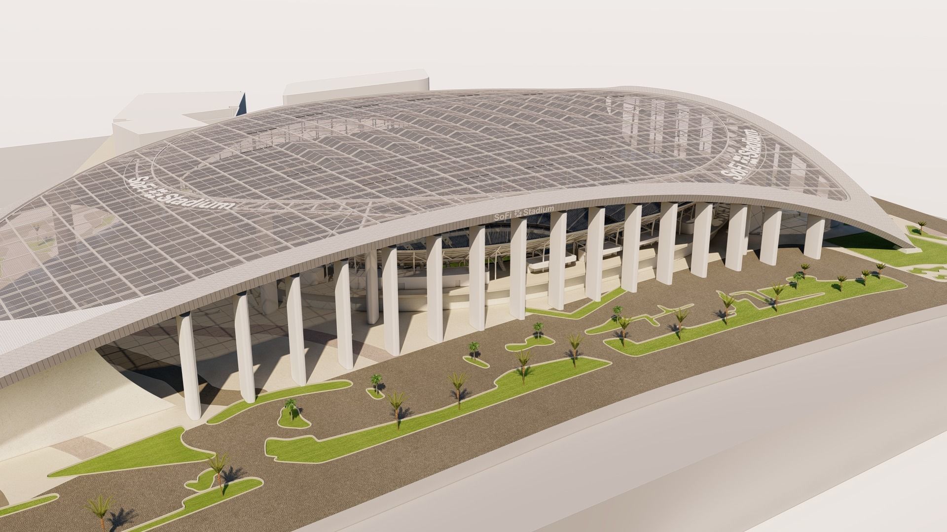 3D model SoFi Stadium California USA VR / AR / low-poly | CGTrader