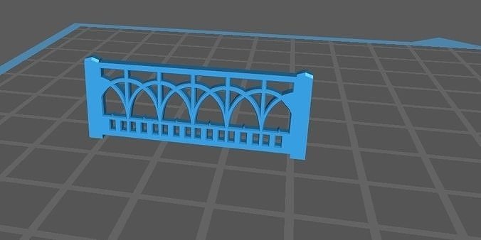 fence 3D model 3D printable | CGTrader