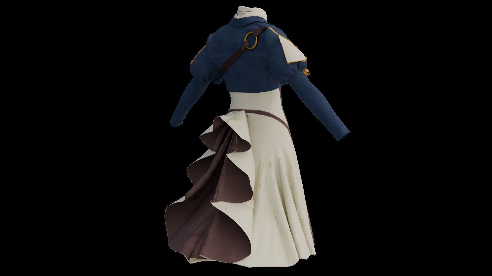 Violet Evergarden Realistic Outfit free 3D model | CGTrader