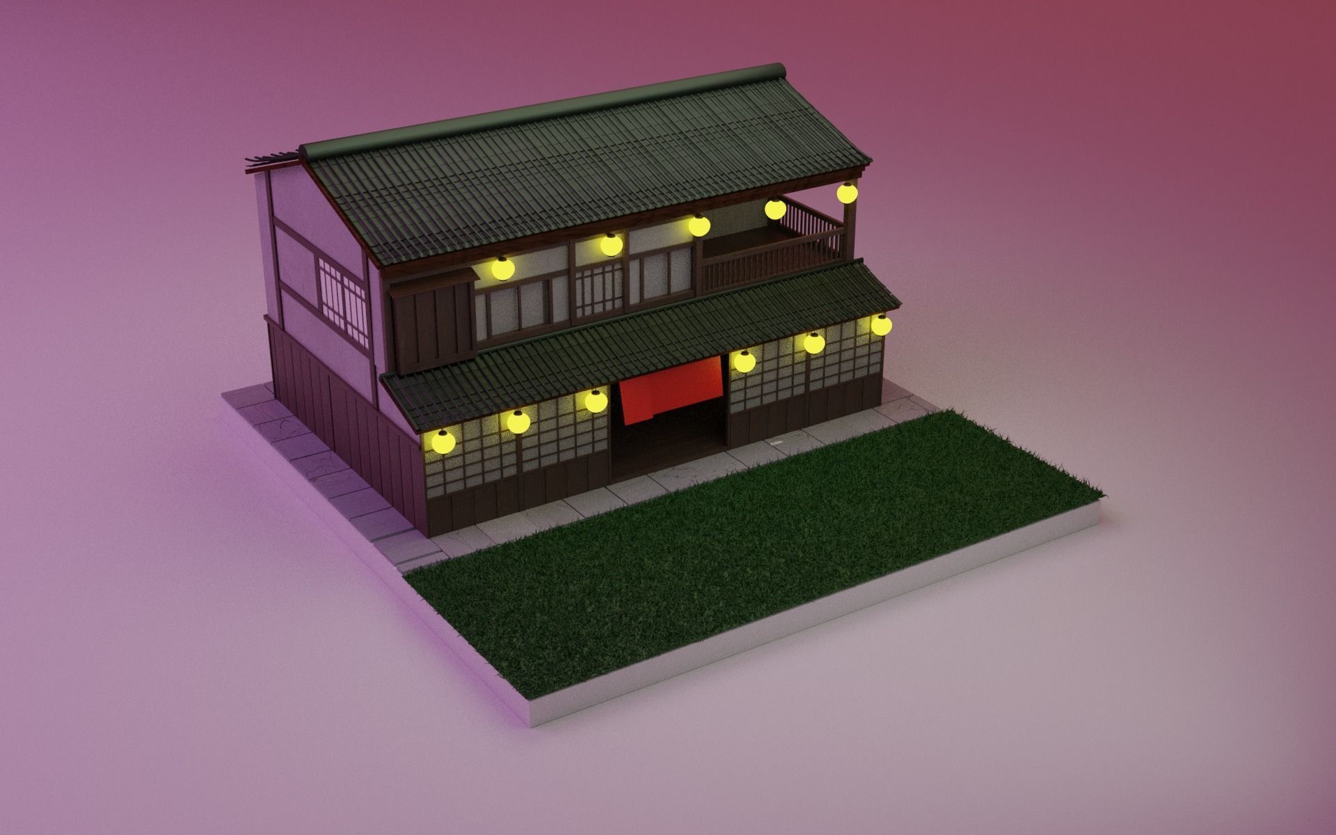 Japanese house free VR / AR / low-poly 3D model | CGTrader