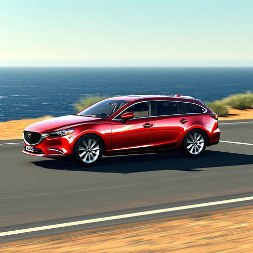 Mazda 6 Wagon free 3D model | CGTrader