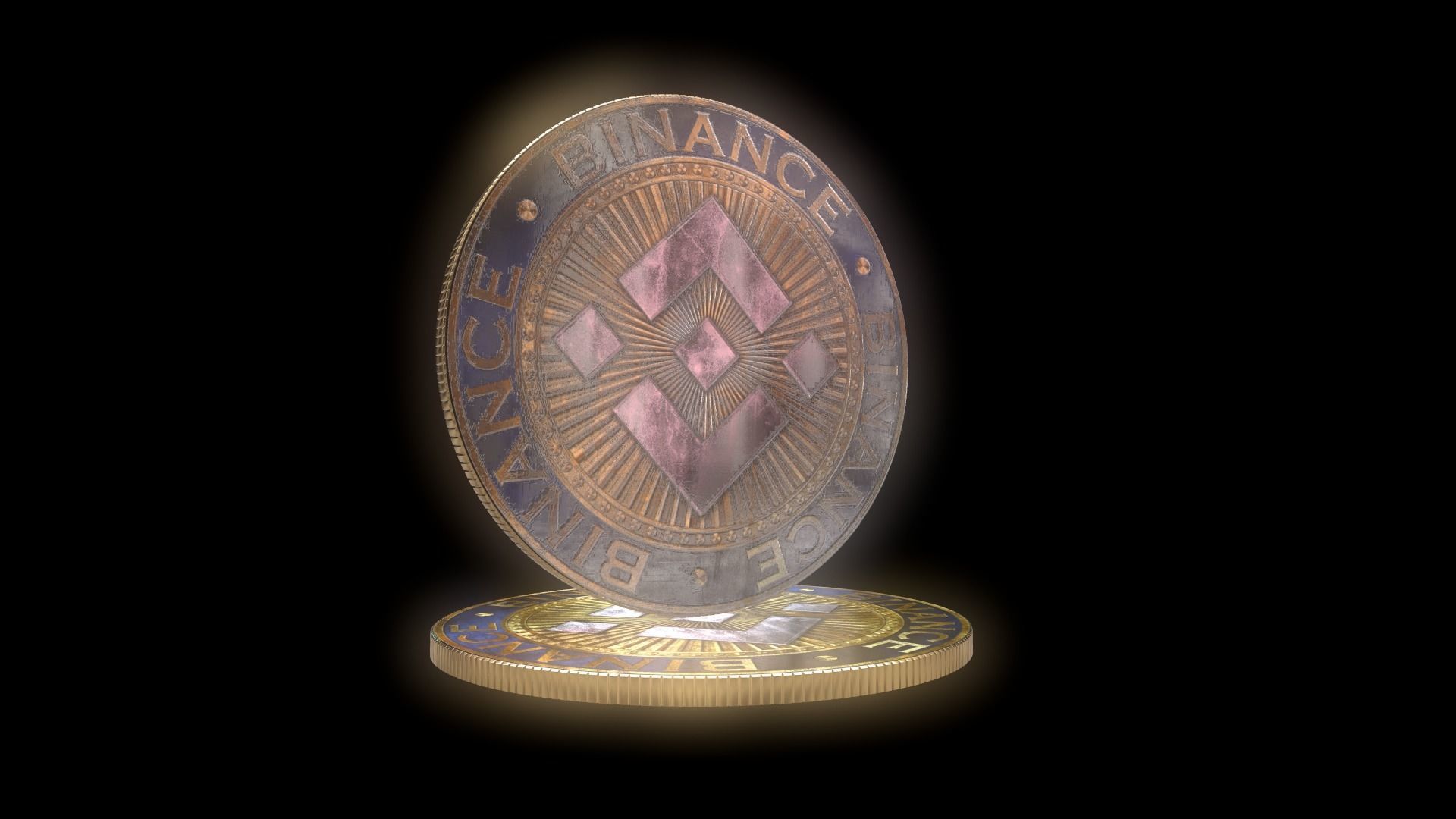 Binance coins BNB 3D model animated | CGTrader