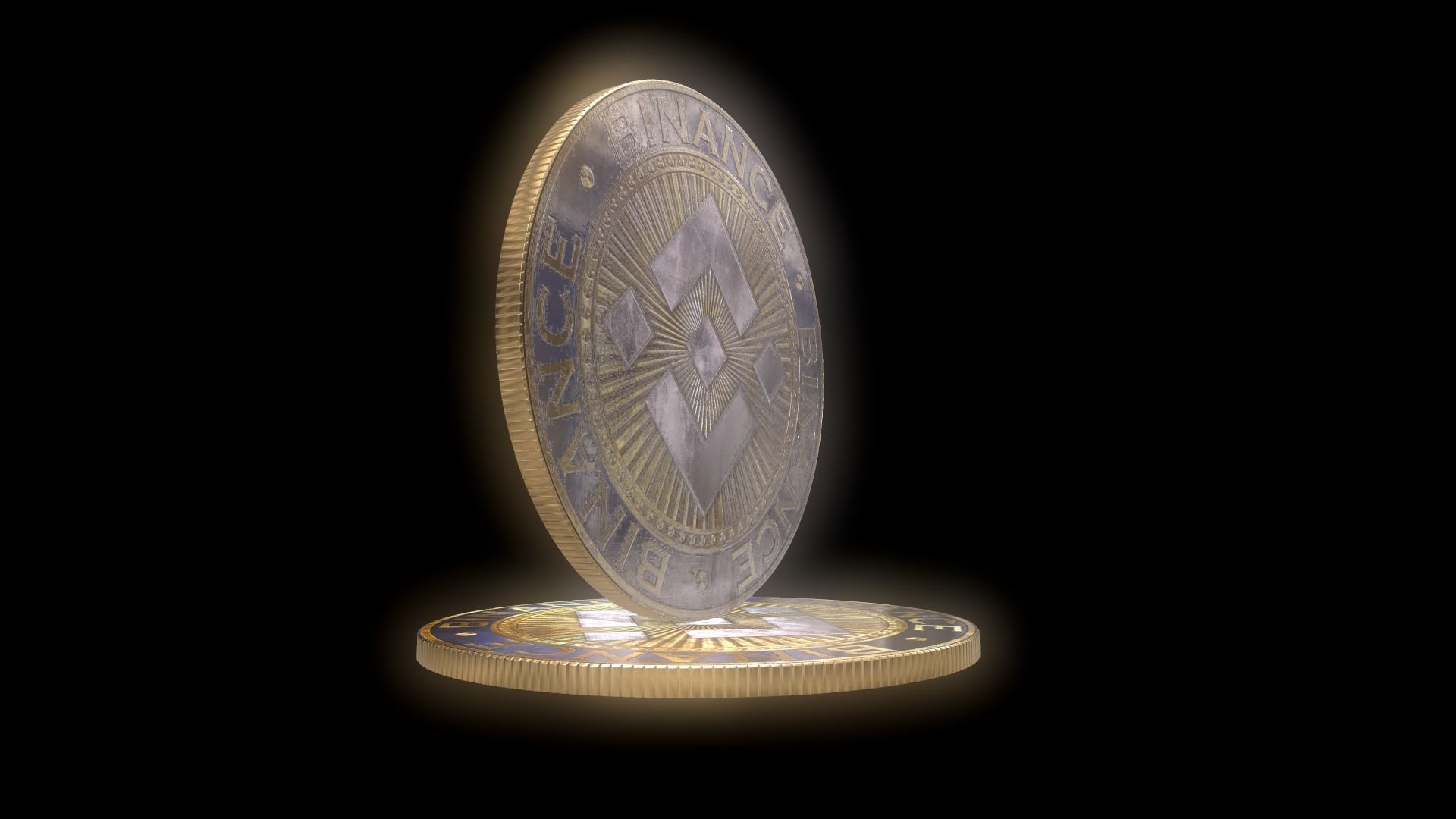 Binance coins BNB 3D model animated | CGTrader