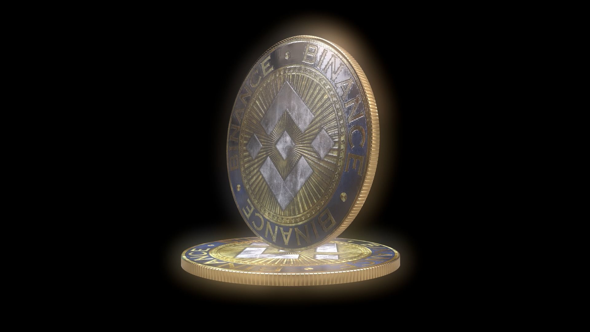 Binance coins BNB 3D model animated | CGTrader