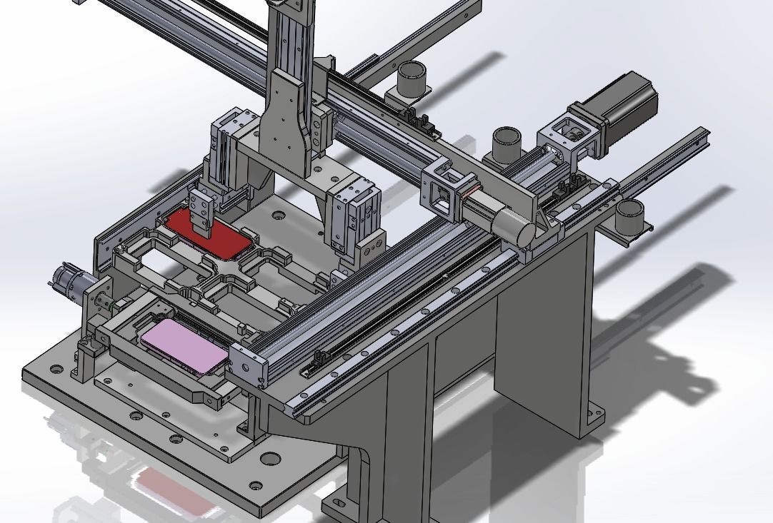 Mobile phone filming assembly line 3D model | CGTrader