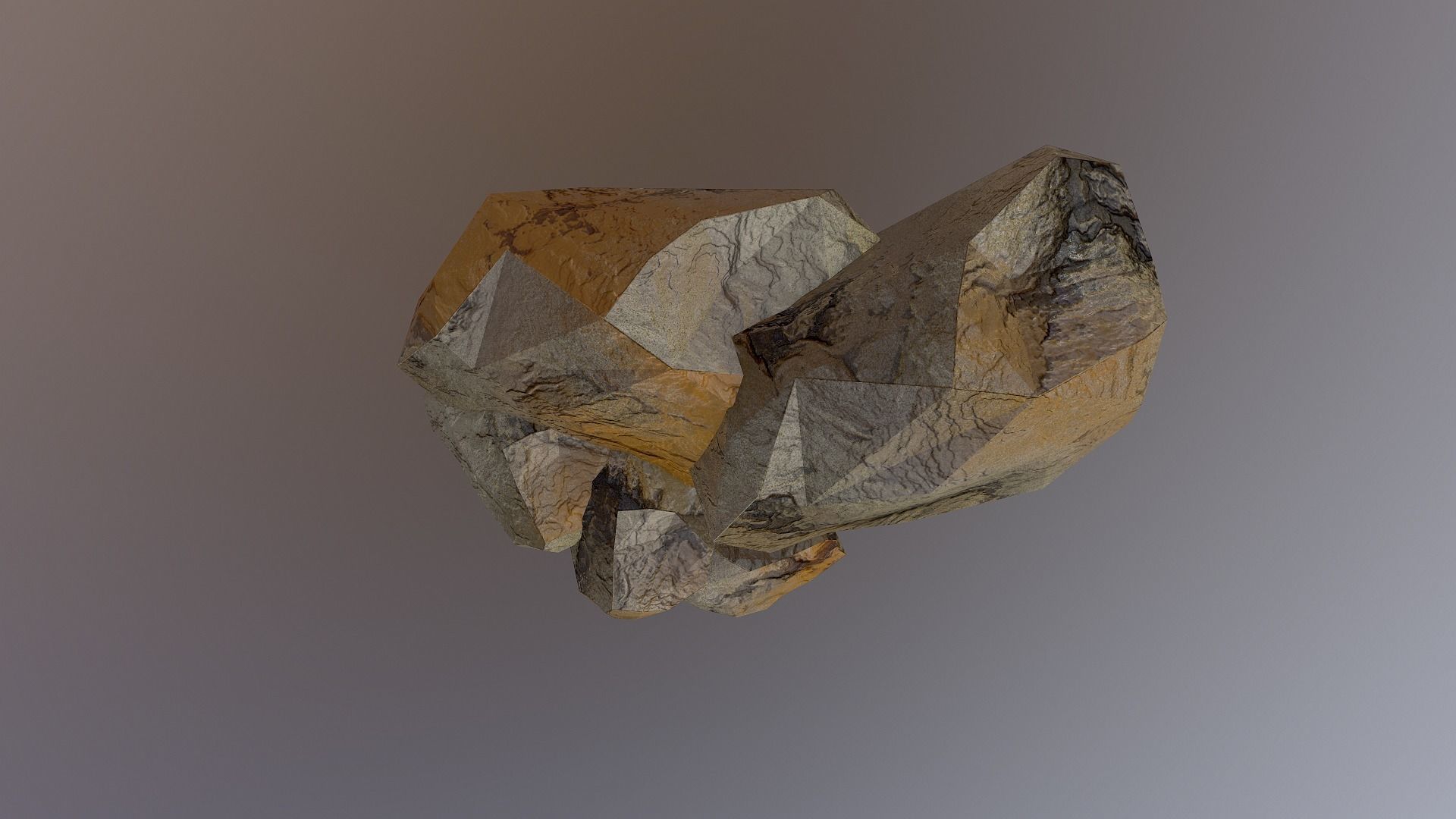 Low Poly Sand Rocks 2 free VR / AR / low-poly 3D model | CGTrader