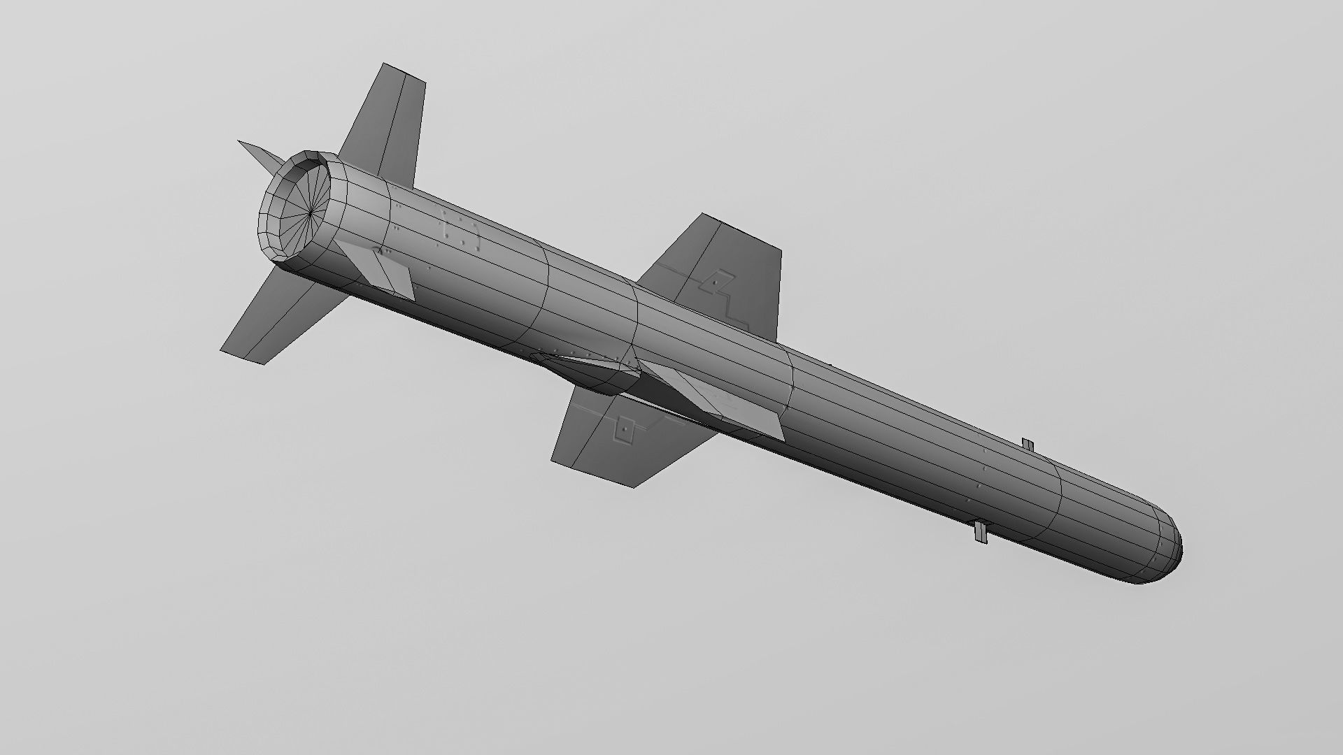 3D model AGM-84E-SLAM missile VR / AR / low-poly | CGTrader