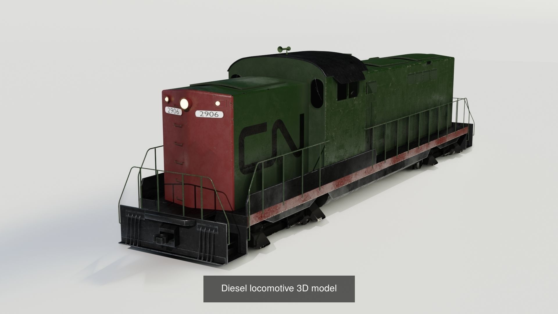 3D Model Collection Diesel locomotive 3D models VR / AR / low-poly ...