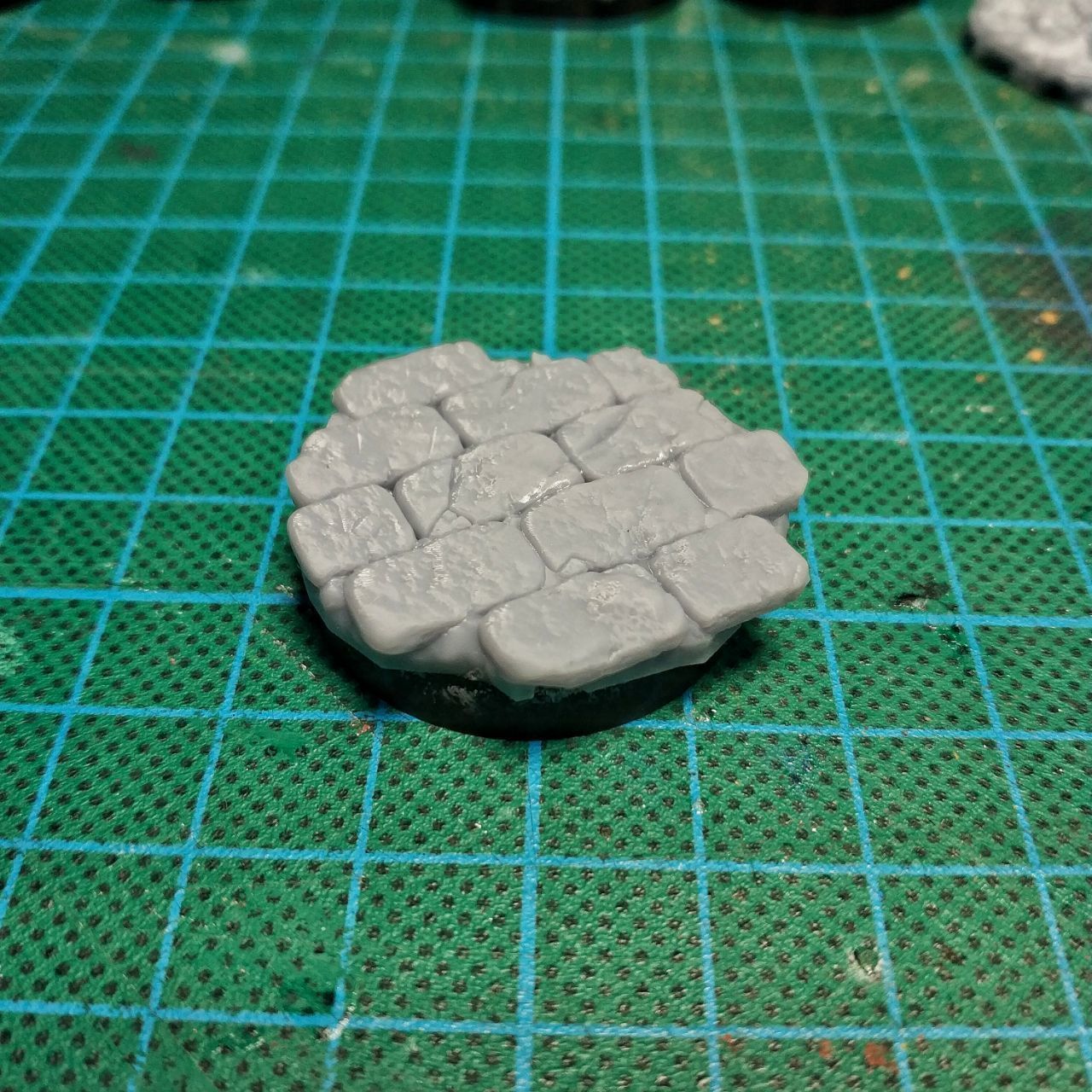 miniature base 32mm stone brick 3D model | CGTrader