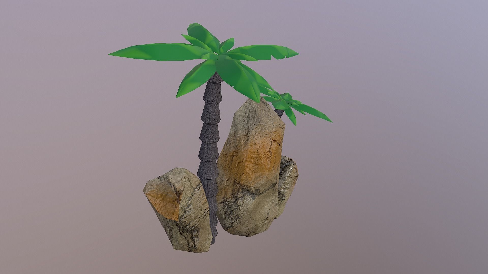 3D model Low Poly Sand Rocks 3 VR / AR / low-poly | CGTrader