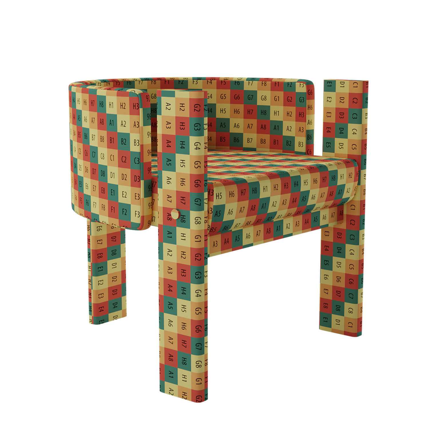 Malta dining chair 3D model | CGTrader