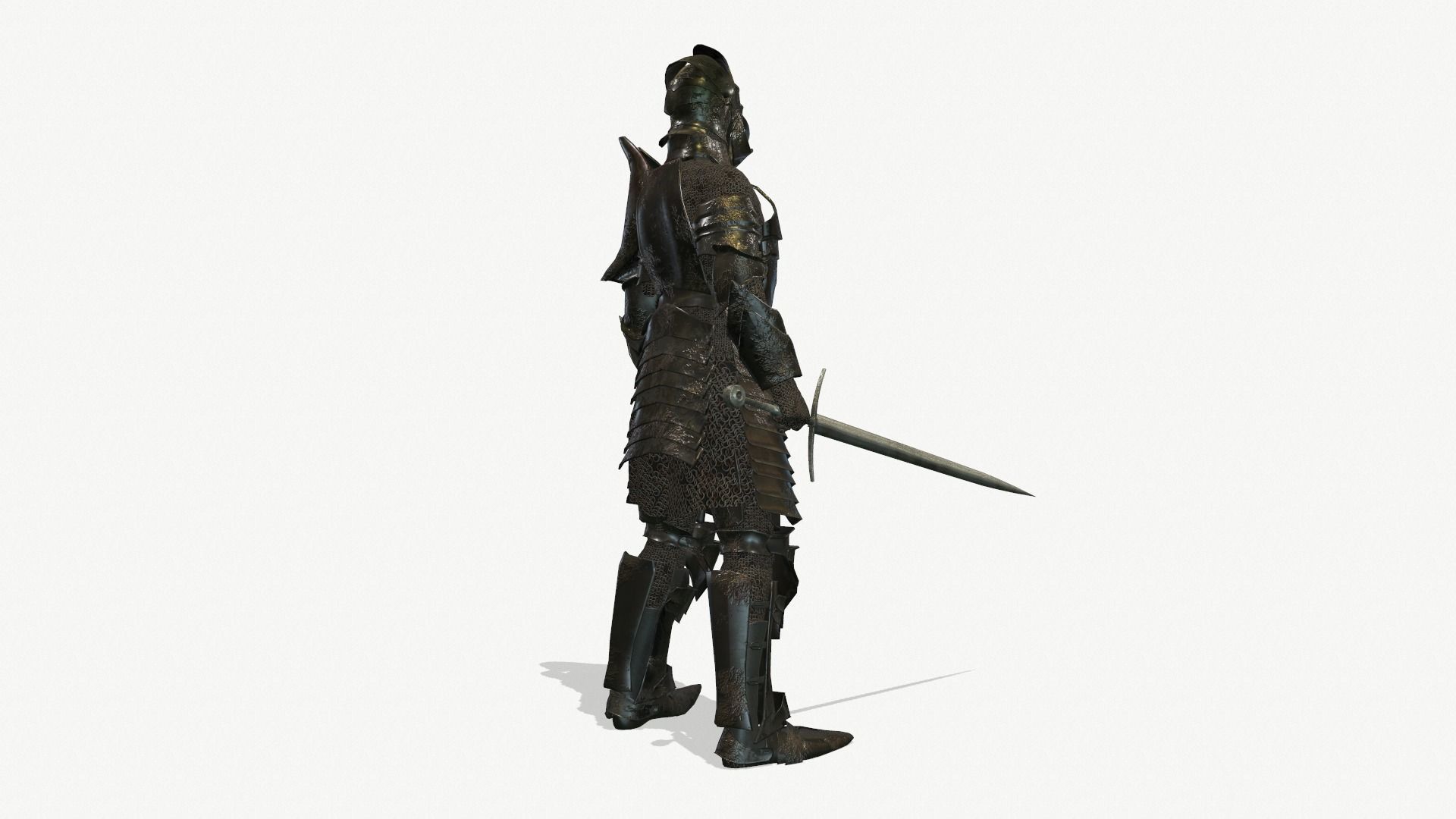 3D model Knight in armor VR / AR / low-poly rigged animated | CGTrader