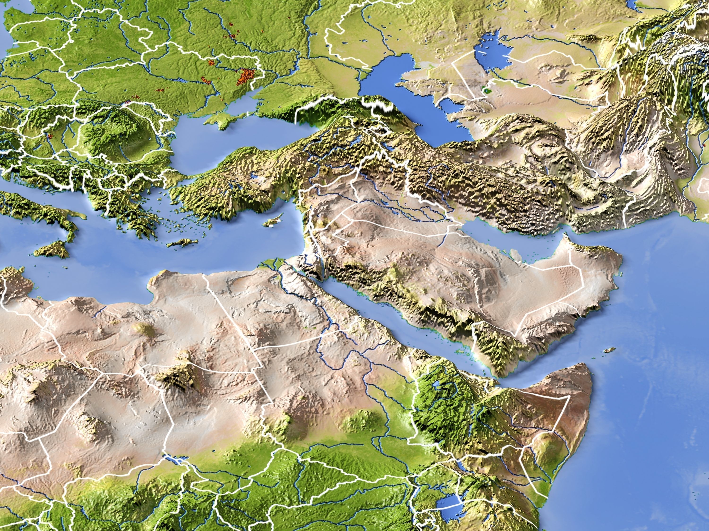 WorldMercator High resolution 3D relief maps 3D model | CGTrader
