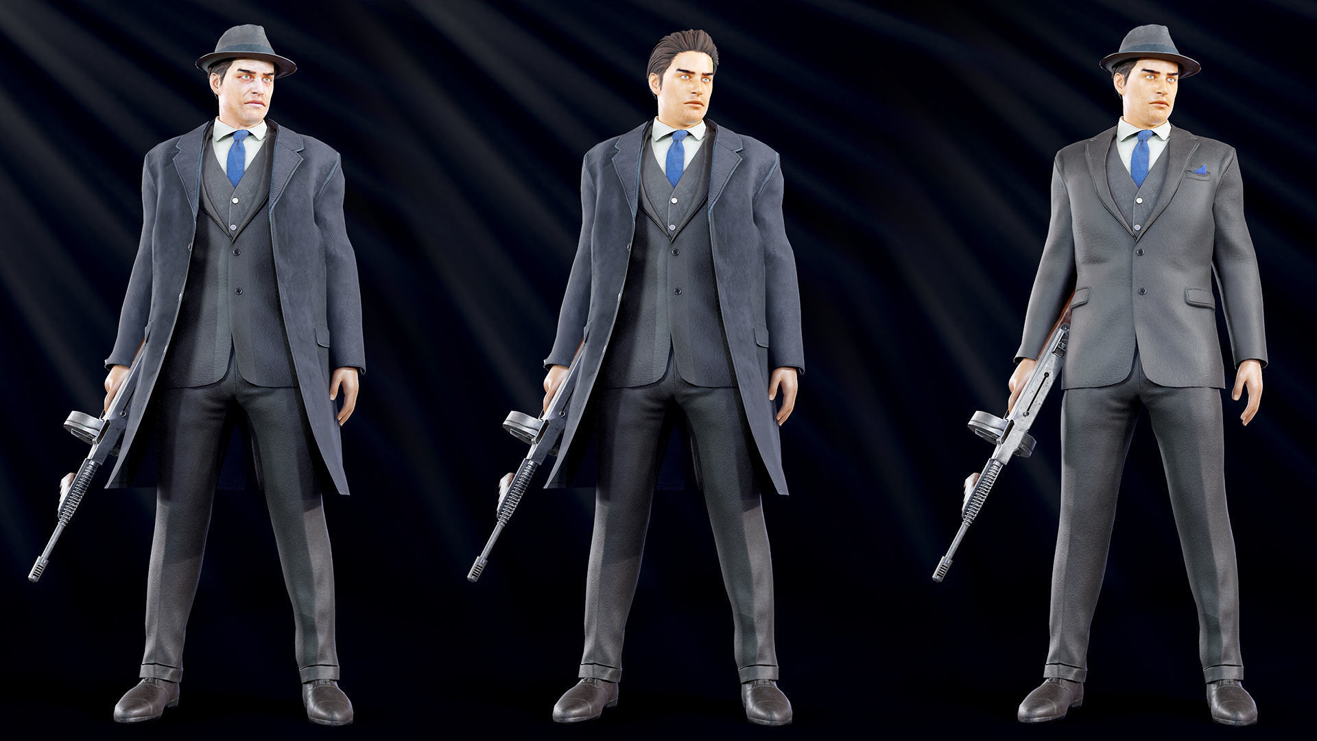 3D model Mafioso VR / AR / low-poly rigged | CGTrader