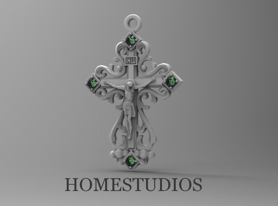 RELIGIOUS CROSS 34 V2 3D model 3D printable | CGTrader