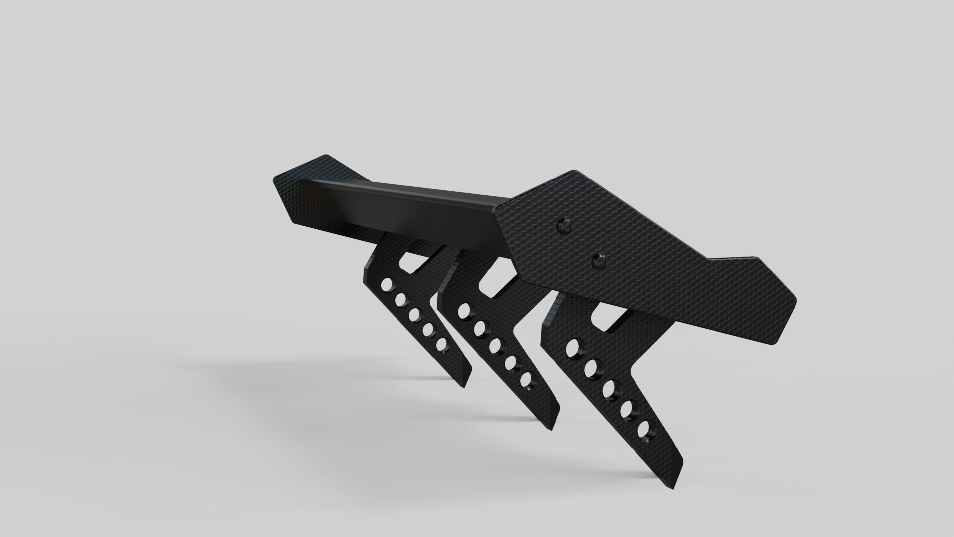 Spoiler sedan carbon rear lift 3D model | CGTrader
