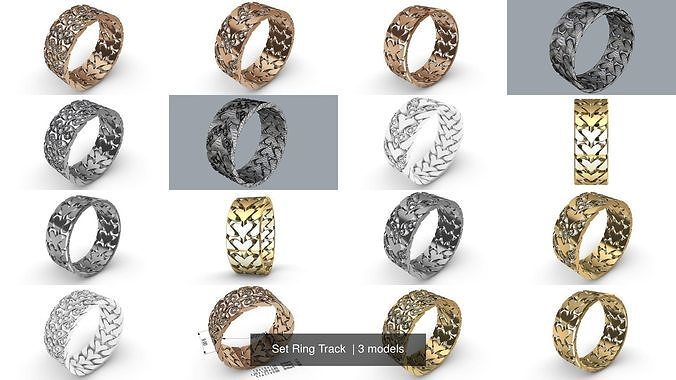 Set Ring Track 3D Model Collection | CGTrader