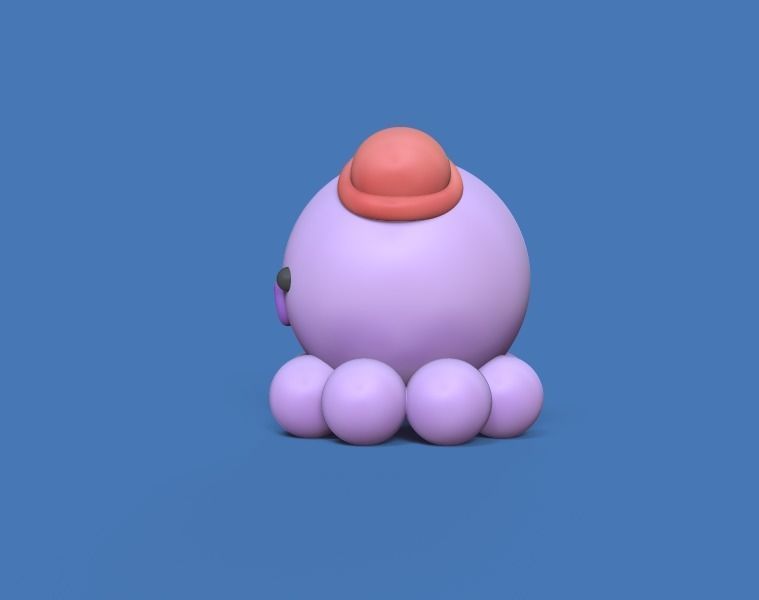 Baby Octopus 3D model 3D printable | CGTrader