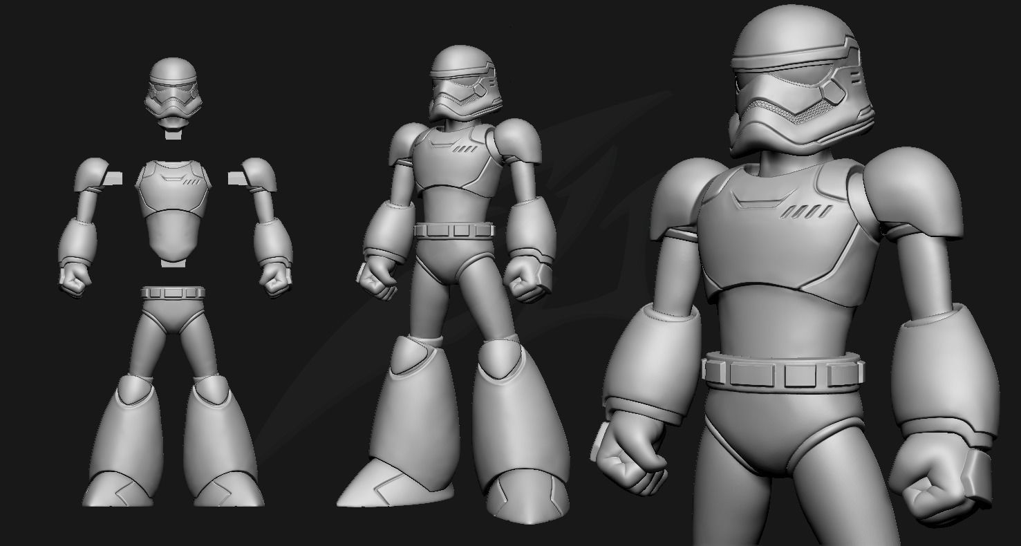 Trooper Man STL for 3D model 3D printable | CGTrader