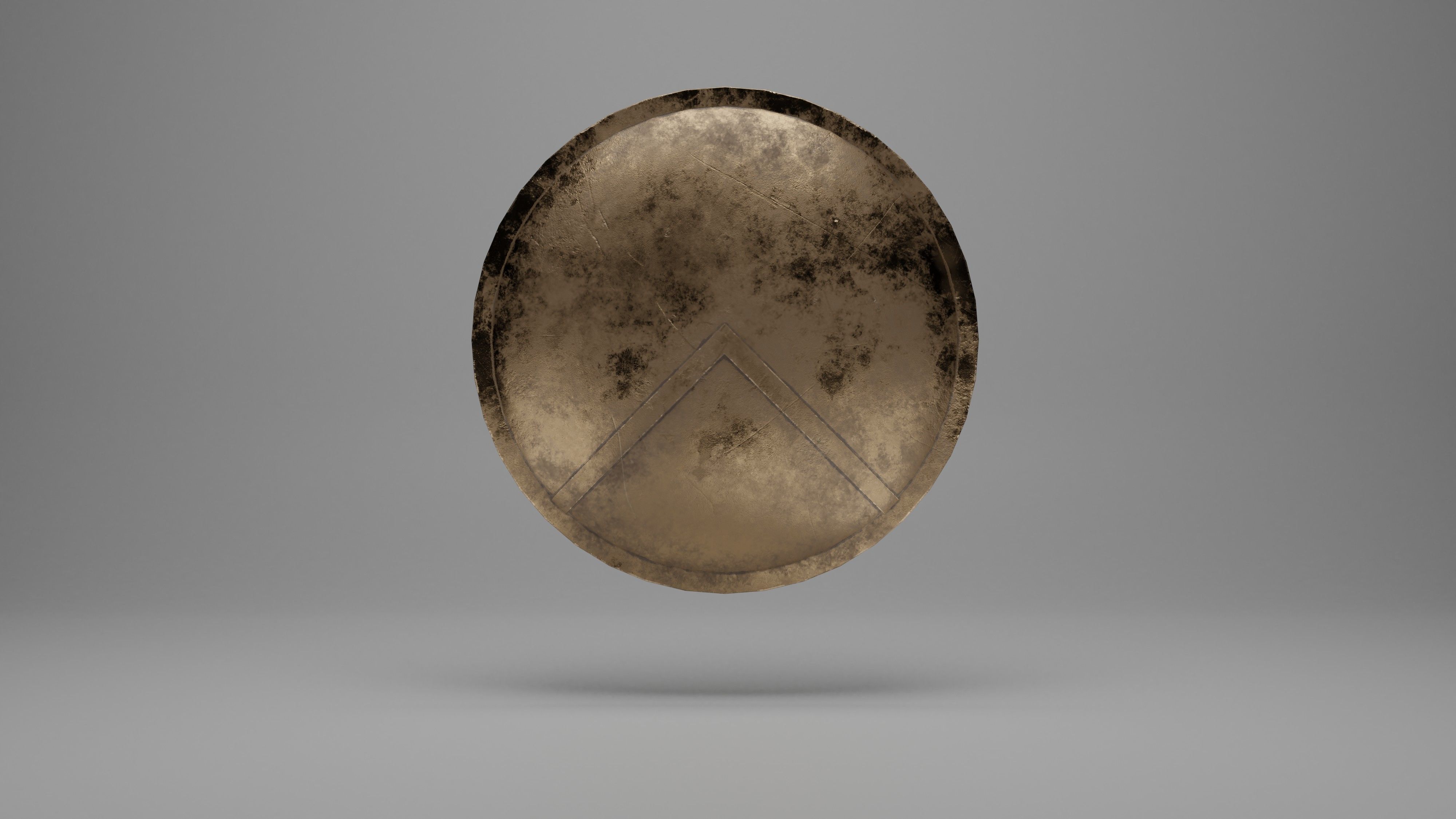 3D model Spartan Shield - PBR - Low Poly VR / AR / low-poly | CGTrader