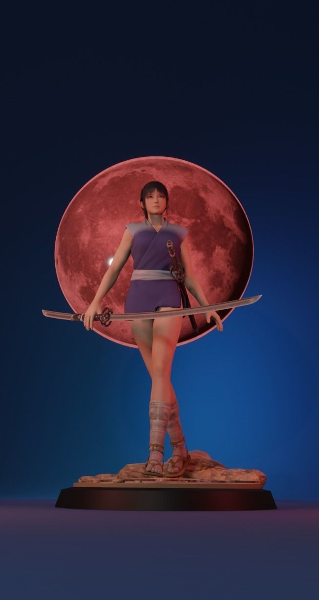 Azumi Character Model free 3D model animated rigged | CGTrader