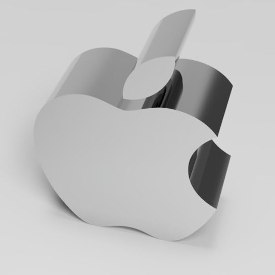 apple logo in 3d 3D model rigged | CGTrader