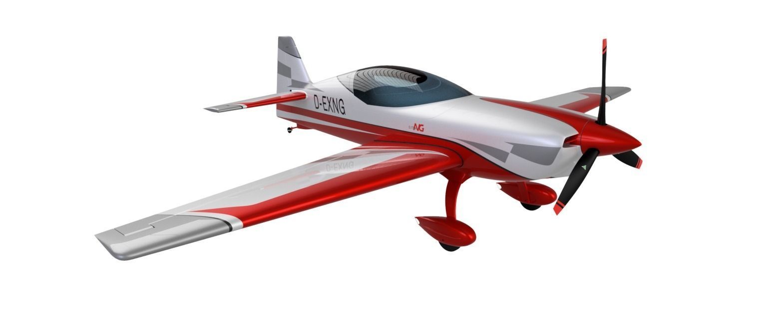 Extra NG Aerobatic Aircraft Miniature 3D model rigged | CGTrader