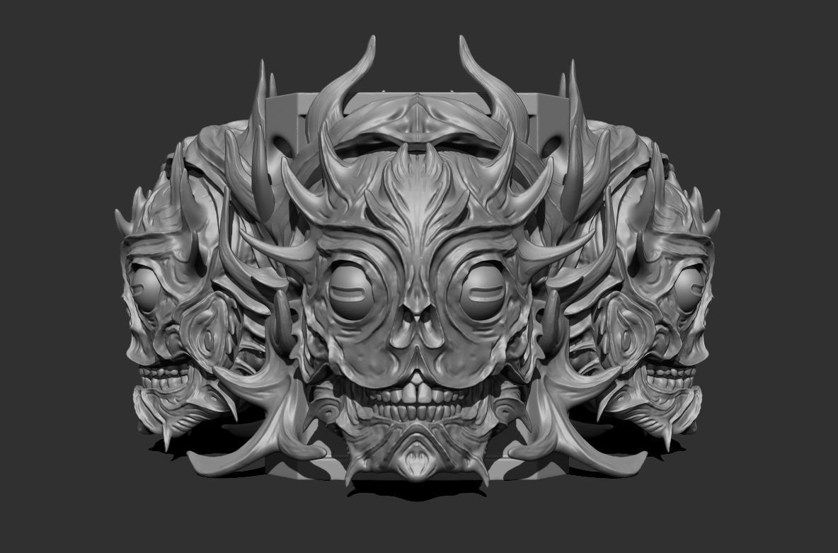 Demon head cauldron or plant pot 3D model | CGTrader