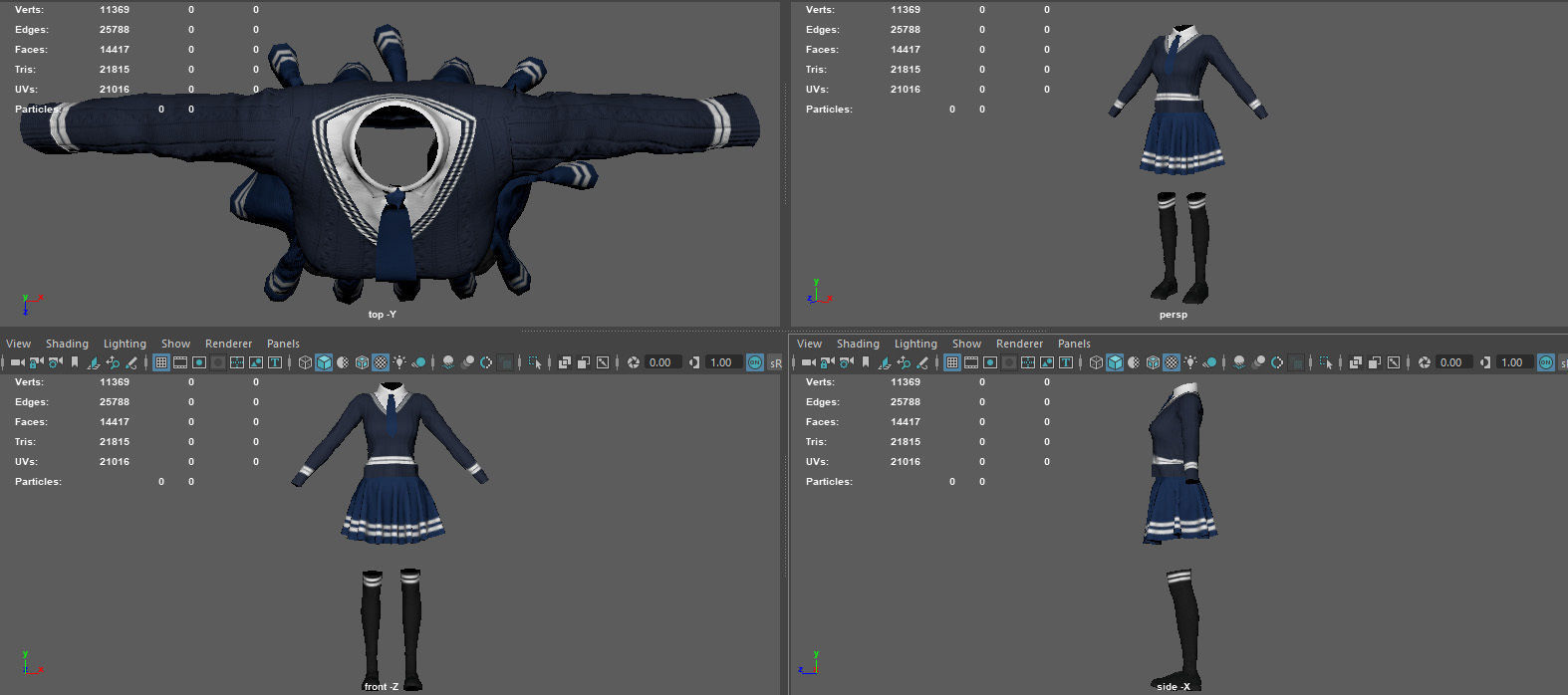 SCHOOL UNIFORM 3D model | CGTrader