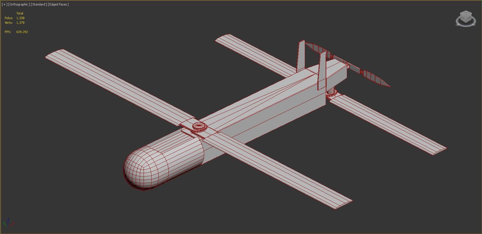 3D model Coyote UAV Low-poly VR / AR / low-poly | CGTrader