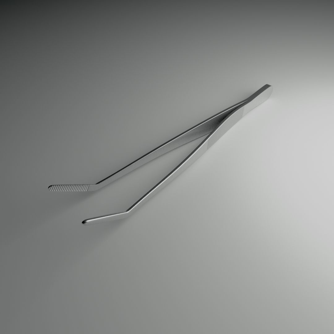 Curved Forceps free 3D model | CGTrader