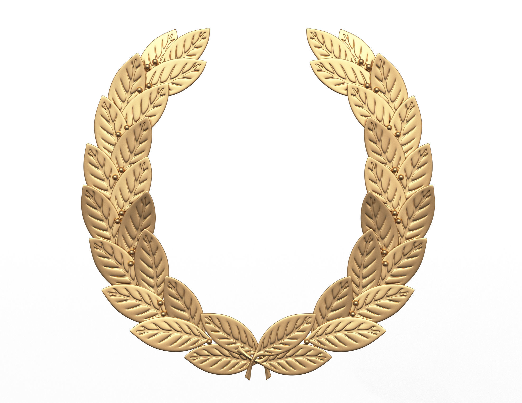 3D model Gold Laurel Wreath VR / AR / low-poly | CGTrader