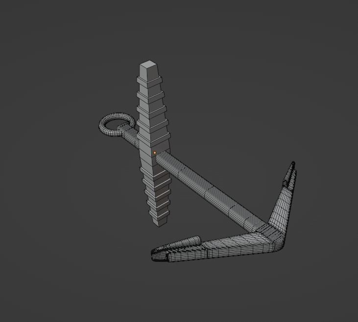 Sailing Ship Anchor free 3D model 3D printable | CGTrader