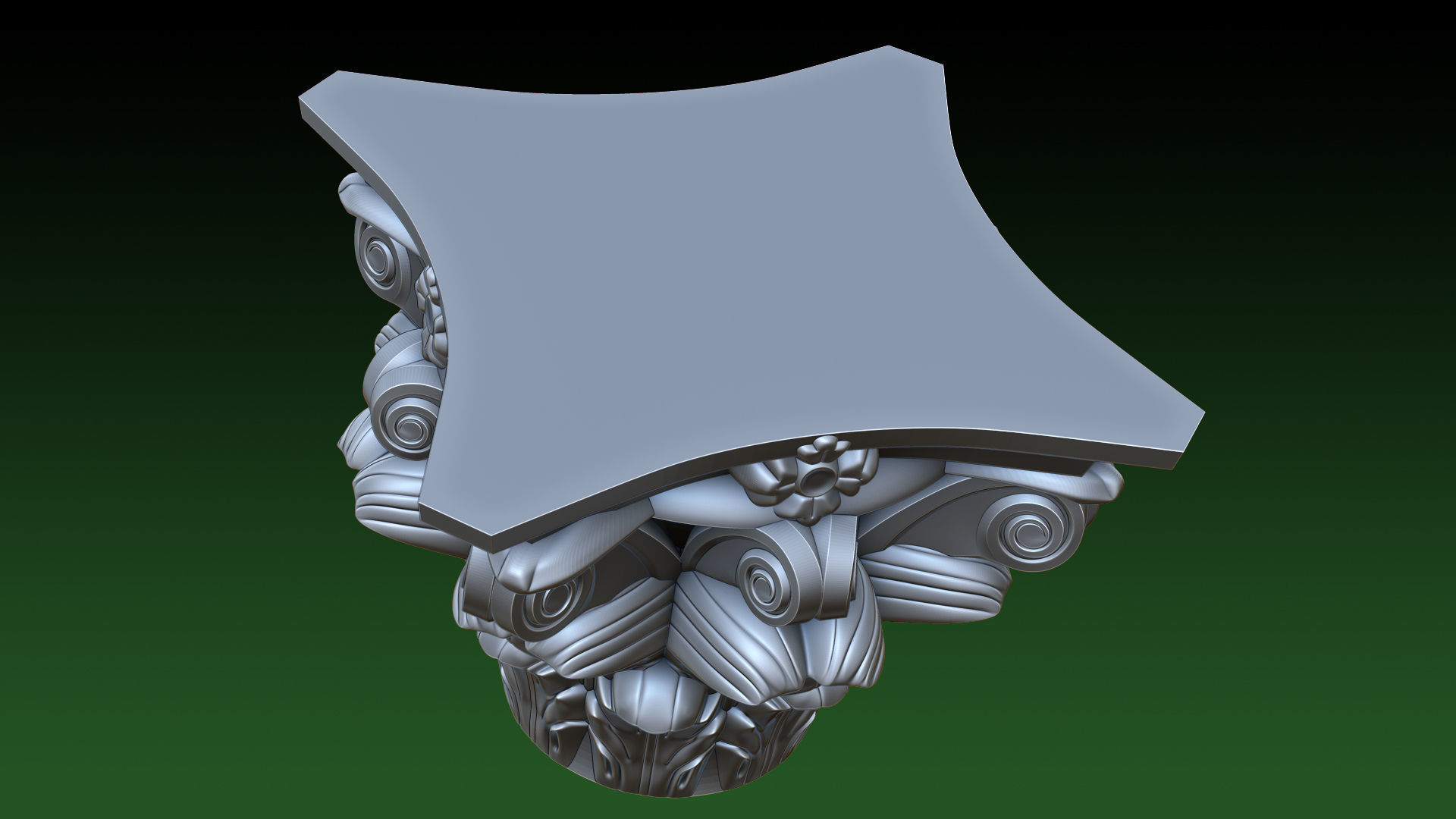 Small capitals 3D model 3D printable | CGTrader