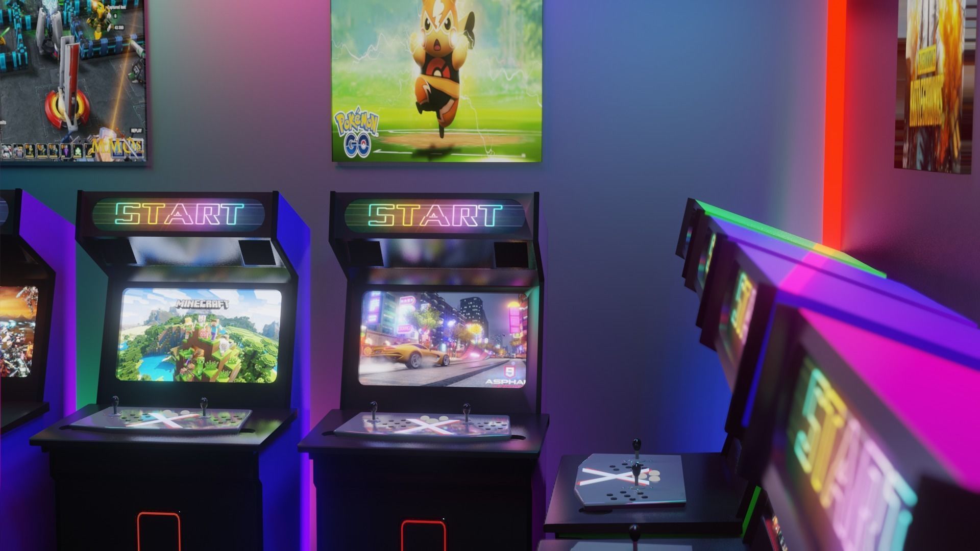 Arcade Station free VR / AR / low-poly 3D model | CGTrader