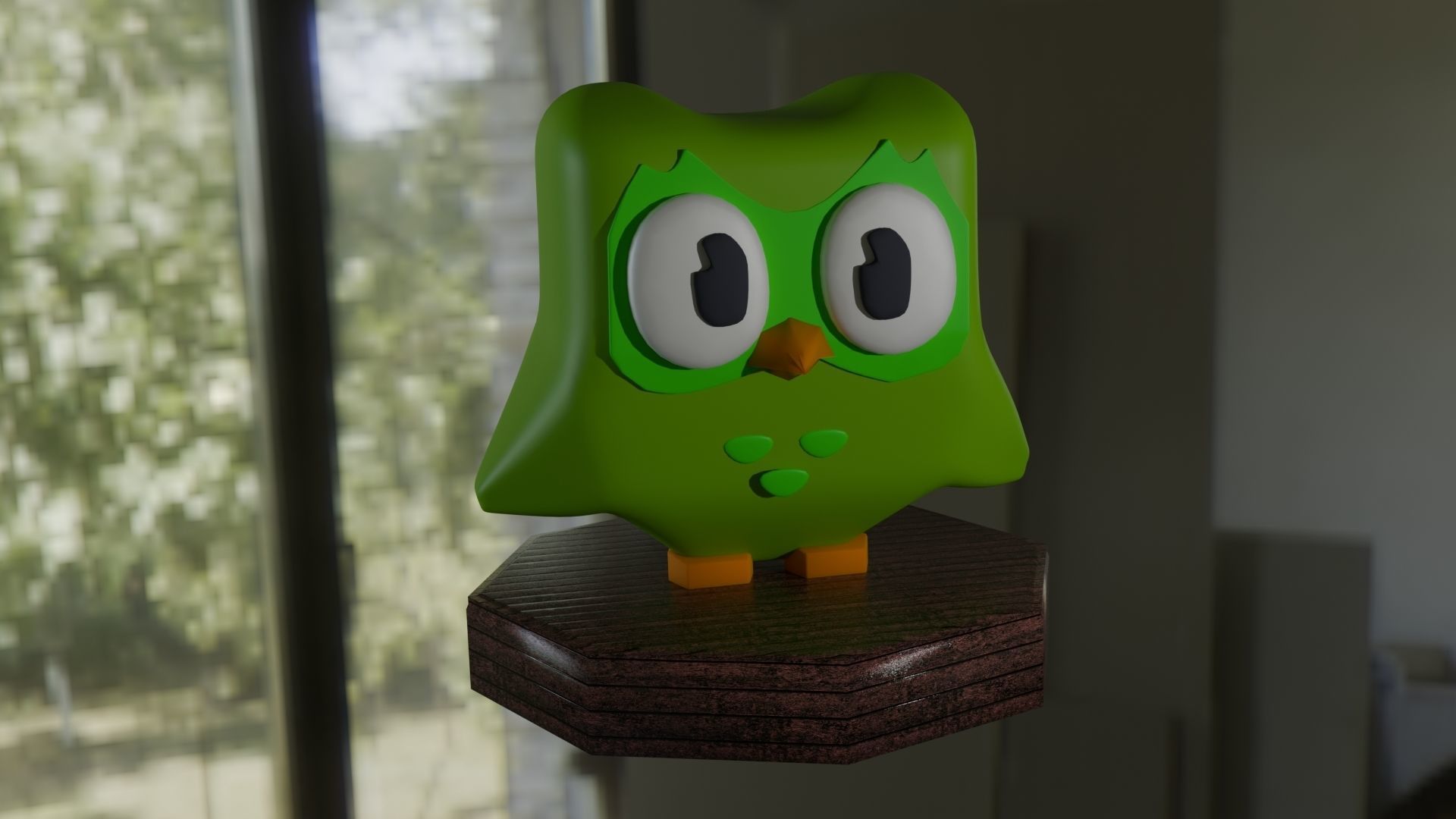 Low Poly Duolingo model 3D model | CGTrader