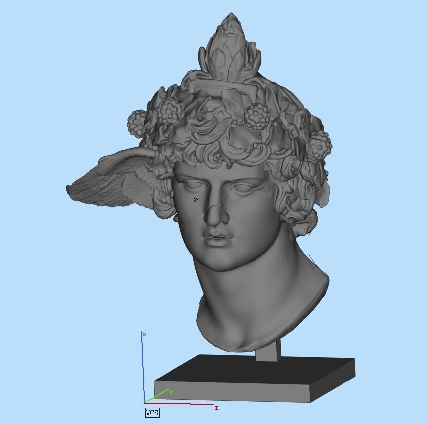 Antinos bust of ancient greek god 3D model 3D printable | CGTrader