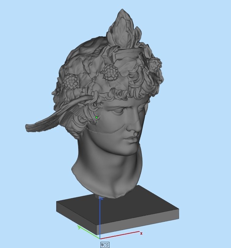Antinos bust of ancient greek god 3D model 3D printable | CGTrader
